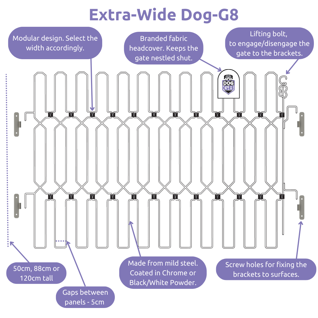 Extra-wide Dog Gate for any opening - The Dog-G8 Co – The Dog-G8 Company